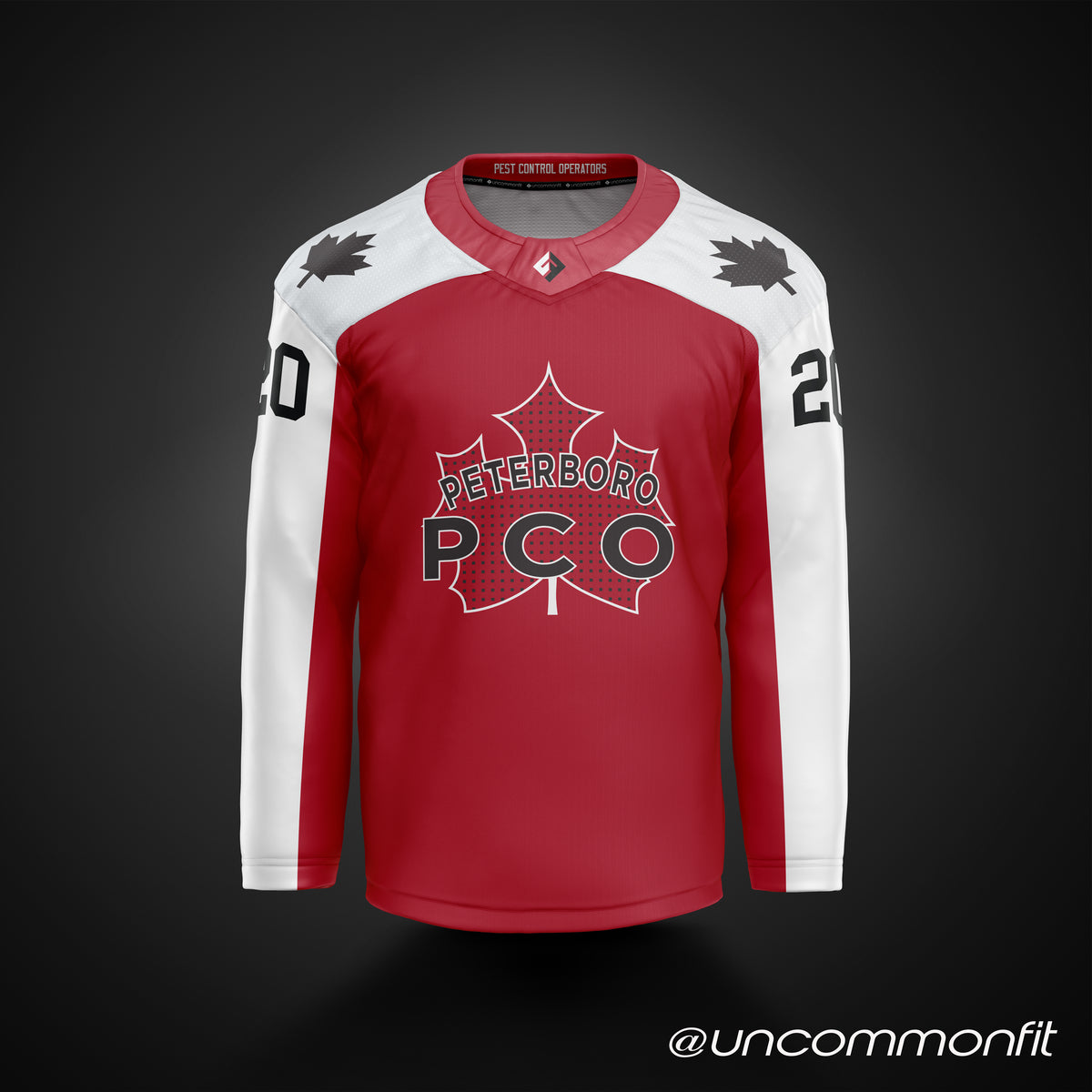 Peterboro PCO's (Red) 1970 | box lacrosse uniforms | Uncommon Fit