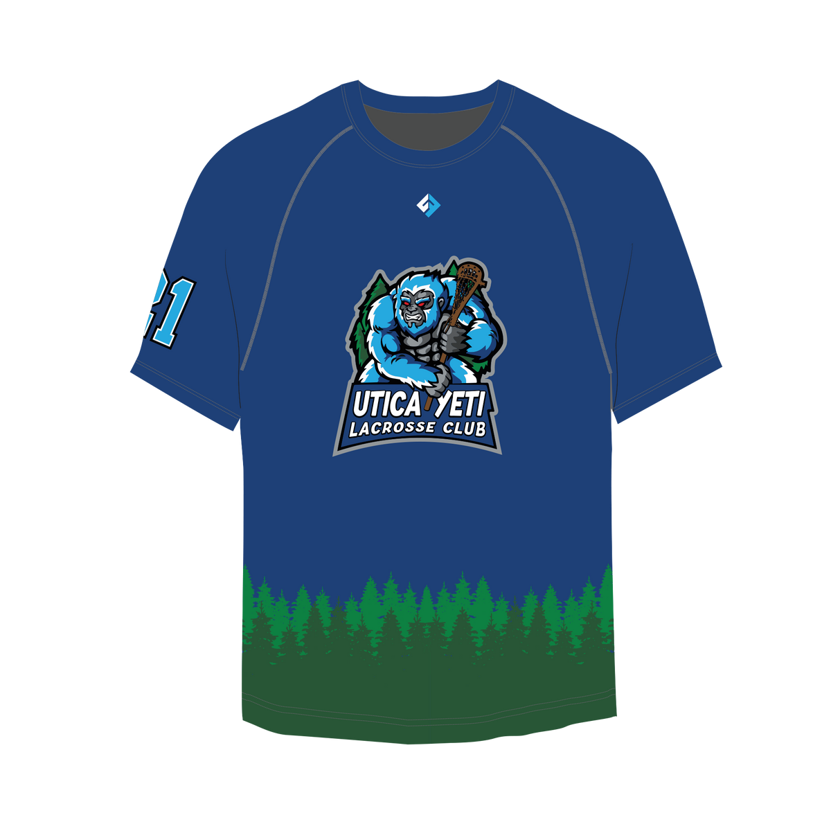 Yeti Sleeve Performance Shirt | box lacrosse uniforms | Uncommon Fit